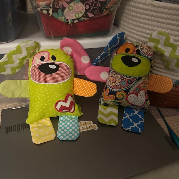 Scrappy Puppy Dog Stuffie ITH Embroidery Machine Pattern - Etsy