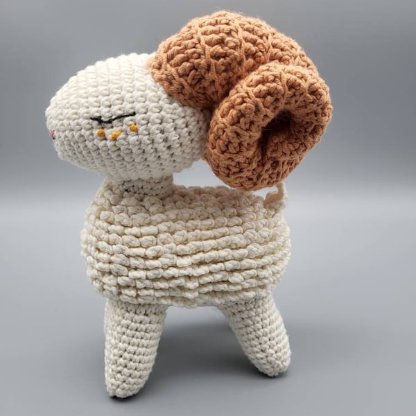 Ram Amigurumi Pattern, Crochet Sheep/lamb/aries Pattern ENG, UKR, GER ...