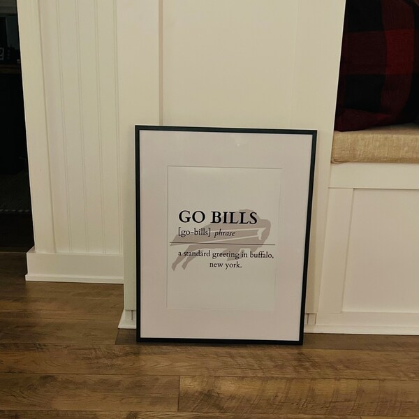 Buffalo Bills Table Smashing Definition PRINTABLE Wall Art, Buffalo ...
