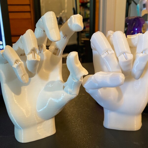 3D Printed Posable Hand: Regular Size Movable Jointed Mannequin - Etsy