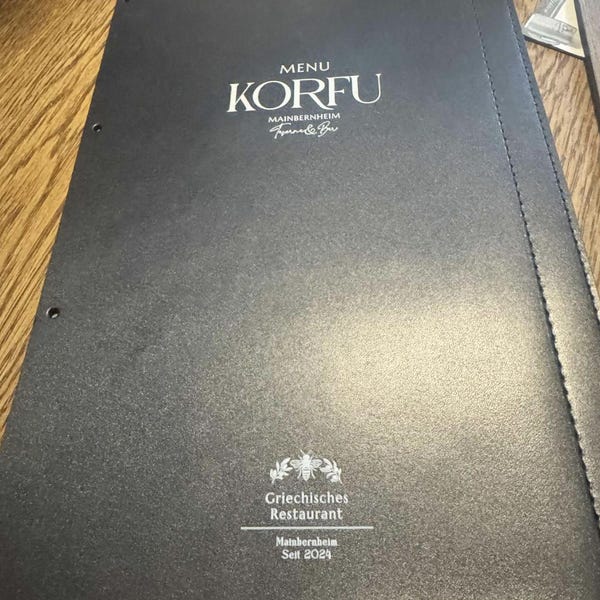 Embossed Leather Menu Cover: A5 Restaurant Menu Folder - Etsy