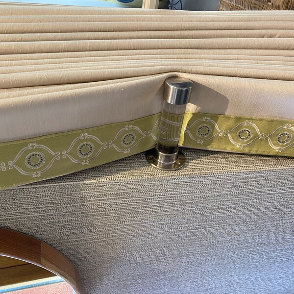 Clear Curtain Tie Backs (pair) - Brass and Lucite Curtain Tieback ...