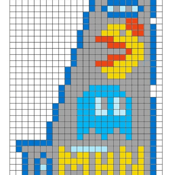 Pac-man Perler Bead Arcade Cellphone Holder *PDF* - Etsy