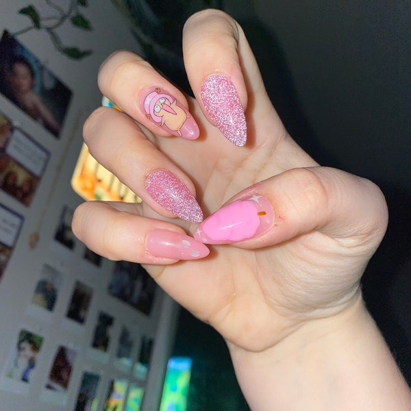 Chopper One Piece Nails Press on Nails Anime Nails One Piece Hand Drawn ...