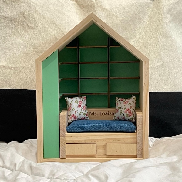 Anxiety Bookshelf Selected, Mini Anxiety Bookshelf Ornament, Stress ...