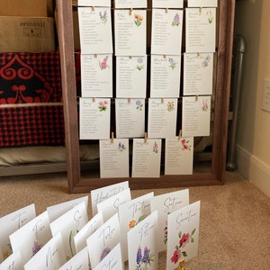 Printable Wildflower Table Numbers, Fall Wedding Table Numbers ...