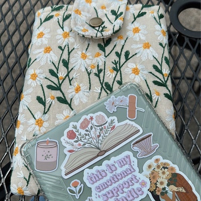 Floral Book Sticker / Open Book Sticker / Reading Sticker / - Etsy