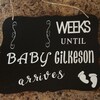 Baby Countdown Sign - How Many Weeks Until Baby Chalkboard Sign - Etsy