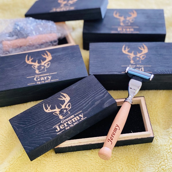 Personalized Wood Razor, Groomsmen Gifts, Groomsmen Proposal, Best Man ...