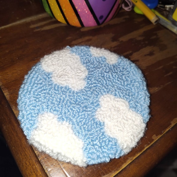 Cookie Coaster, Tufted Coaster, Hand-tufted Coaster, Home Decor ...