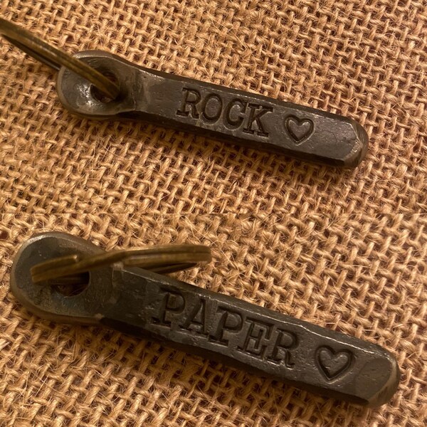 Iron Anniversary Gift, 6th Anniversary Key Chain. Blacksmith Forged ...
