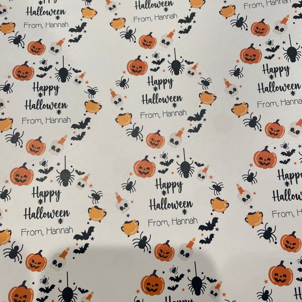 Halloween Stickers, Candy Halloween Stickers, Trick or Treat Stickers ...