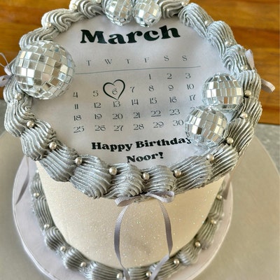 CANVA DIGITAL TEMPLATE 2024 Cake Calendar for All Cake Shapesfun ...