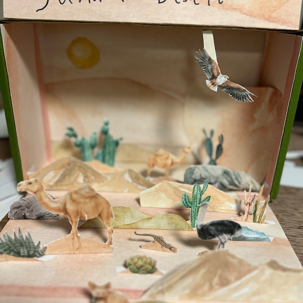 Build the Arctic Habitat, Printable Diorama, DIY Kids Polar Bear Paper ...