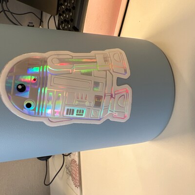 R2D2 Holographic Droid Sticker/ Star Wars Disney Laptop Stickers/mickey ...