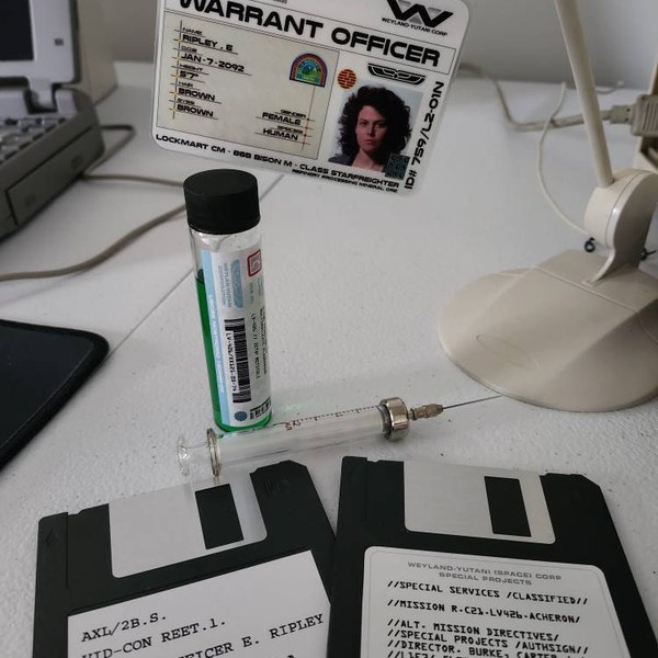 Alien Ripley ID Badge Prop Cosplay, USCSS Nostromo Weyland Yutani Crew ...
