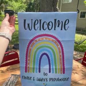 Welcome to Our Campsite Garden Flag Camping Garden Flag | Etsy