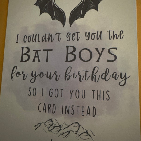 Acotar Birthday Card for Her | Bookish Gift for Her | Sister Birthday ...