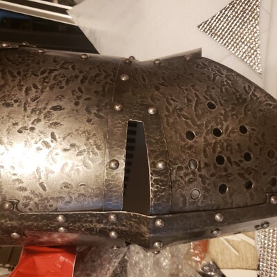 Gorget Neck Guard SCA Larp Armour 18ga Gauge Mild or 16ga Stainless ...