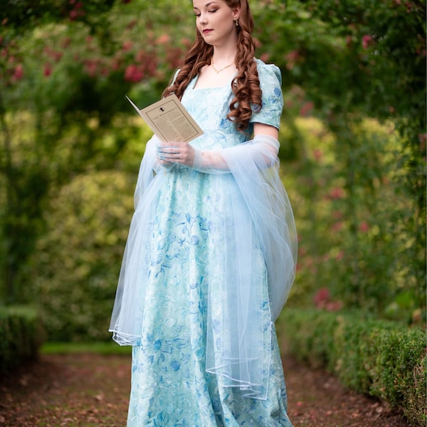 Cordelia Ball Gown Sewing Pattern, Victorian Cottagecore Prom Dress ...