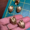 Brass Bead Caps, Brass Rose Bud Bead Caps, Fancy Bead Caps, Double ...