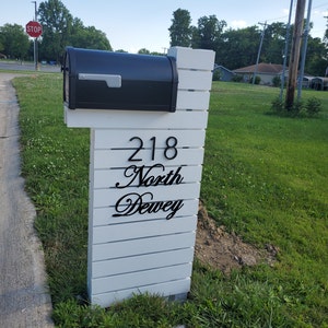 Script Address Sign ,script House Numbers, Custom House Numbers Sign ...