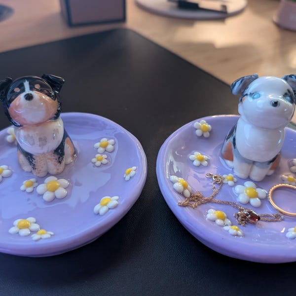 CUSTOM Clay Pet Jewelry Dish | Clay Pet Trinket Dish Commission - Etsy