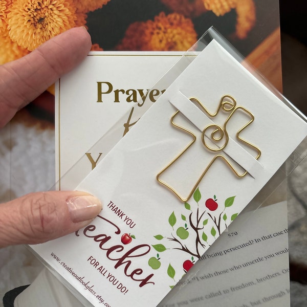 Religion Teacher Gift, Cross Bookmark, Thank You Teacher Gift, Teacher ...