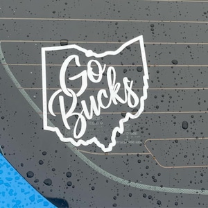 Go Bucks Vinyl Decal / OSU Ohio State Buckeye Decal for Car Wall Cup ...