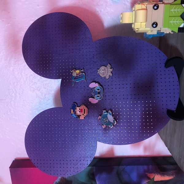 Mickey Shaped Corkless Pin Board Pin Trading Pin Collection With Frame ...