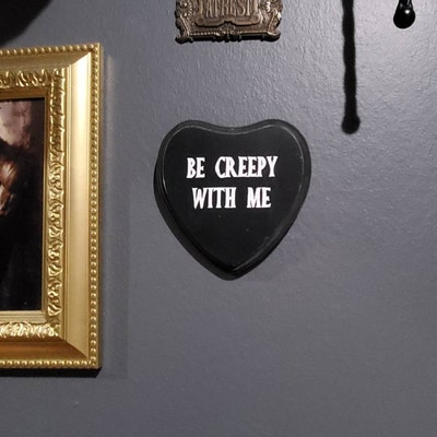 Holler Sign, Goth Decor, Gothic Home, Dark Art, Dark Decor, Horror ...