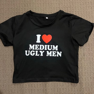 I Love Surfer Skater Emo Boys Slogan Crop Tee, Funny Text Gen Z T-shirt ...