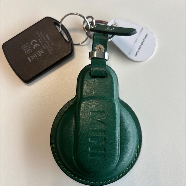 Personalized Leather Key Cover for Mini Cooper Countryman, Clubman, 3 ...