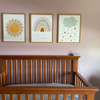 Pastel Rainbow You Are My Sunshine Printable Wall Art Sun - Etsy