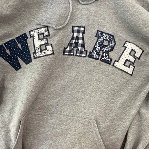 Custom Patchwork College Crewneck - Etsy