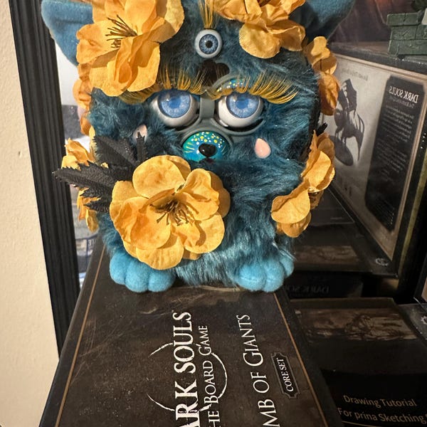 Glitter Vinyl Sticker | Furby-inspired Oddbody | Custom OOAK Design ...