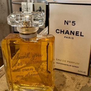 Perfume Bottle Calligraphy Engraving Engraved Fragrance Wedding Day of ...