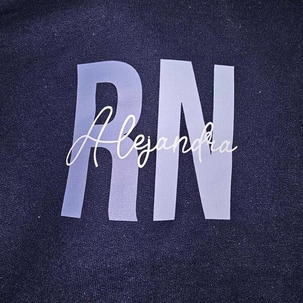 Custom Registered Nurse Sweatshirt With Name, Personalized RN Pocket ...