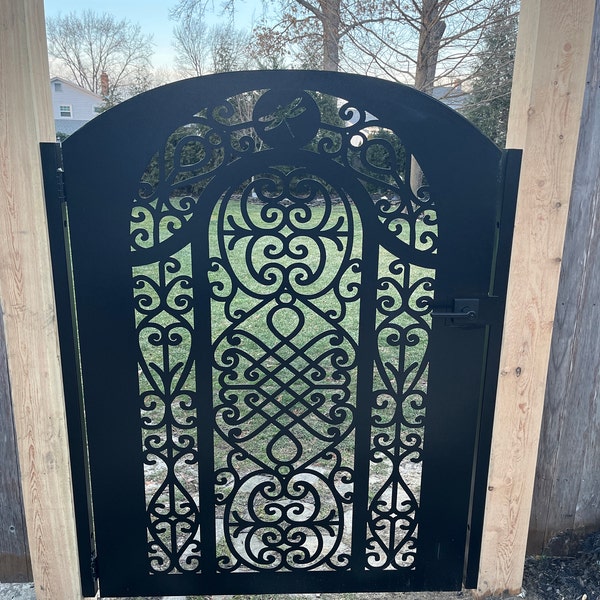 Privacy Metal Gate,modern Metal Gate , Custom Art Pedestrian Walk Thru ...