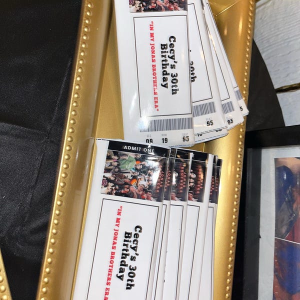 Editable Concert Ticket Canva, DIY Tickets Template, Printable Custom ...
