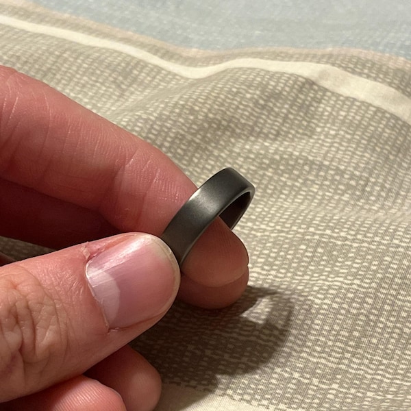 Simple Titanium Ring, Classic Wedding Band, Mens Modern Ring, Womens ...