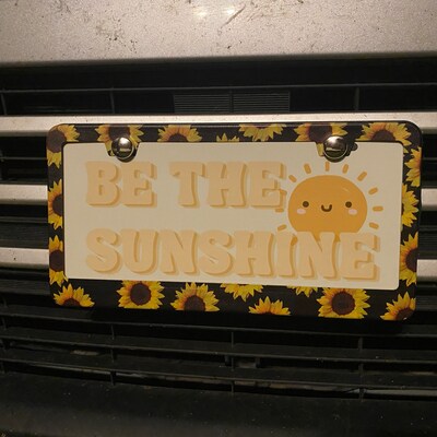 Retro License Plate, Sunshine License Plate, Vintage License Plate ...