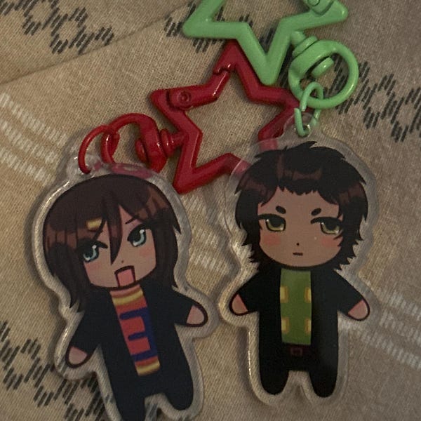 Minecraft Story Mode Keychain - MCSM Maya, Aiden, & Cassie - Etsy