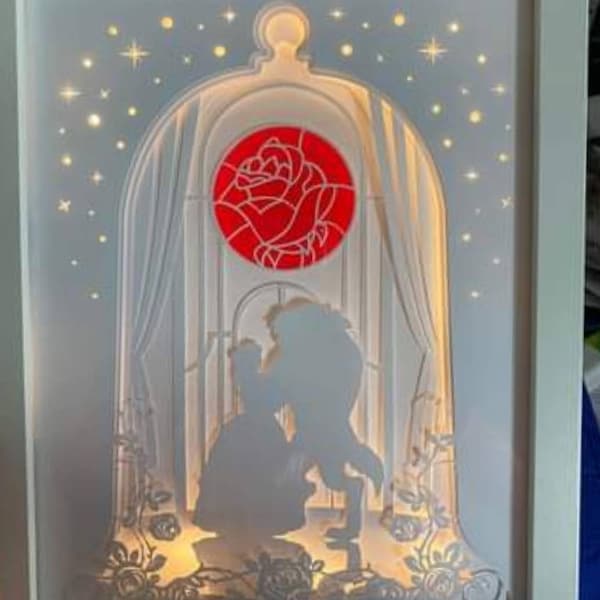 Beauty and the Beast, Princess Belle, Princess Decor, Lightbox Lighted ...