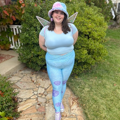 Monster Polka Dot Skater Skirt Blue Purple Fur Pattern Sulley Running ...