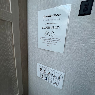 Please Keep It Clean Bathroom Sign PRINTABLE Sink and Toilet Cute ...