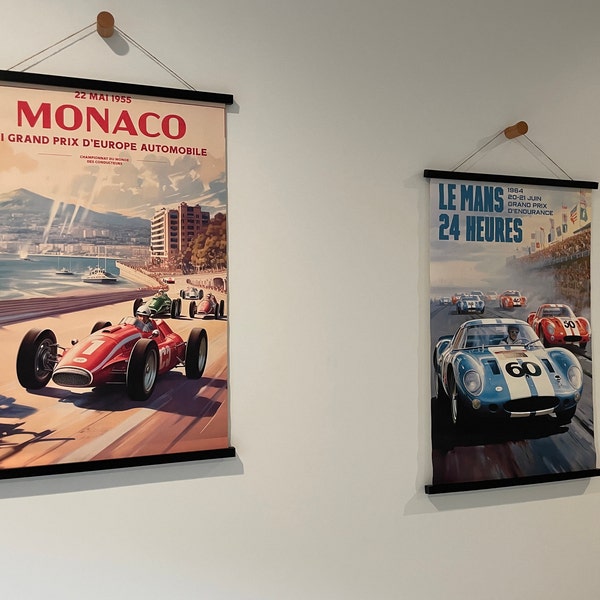 Monaco Grand Prix Print, Vintage Wall Art, Car Race Poster, 1999 Grand ...