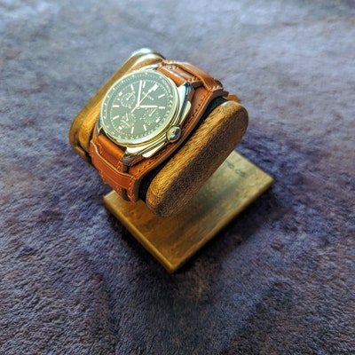 Mahogany Wood Watch Stand With Personalized Box, Wooden Watch Display ...