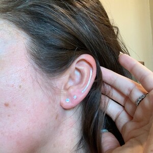 French Braid Ear Cuffs French Braid Ear Cuffs Sterling | Etsy