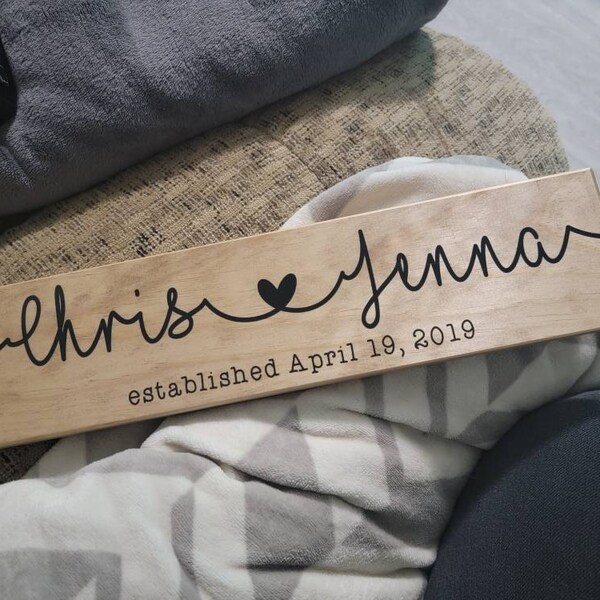 Personalized Couple Names Sign | Wedding Gift Idea | Anniversary Gift ...